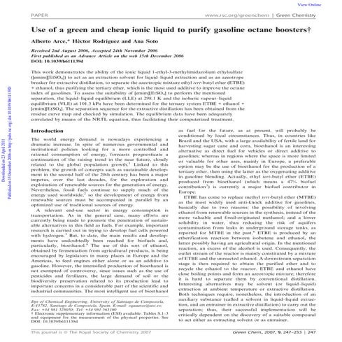 Ionic liquid-hysys | PDF