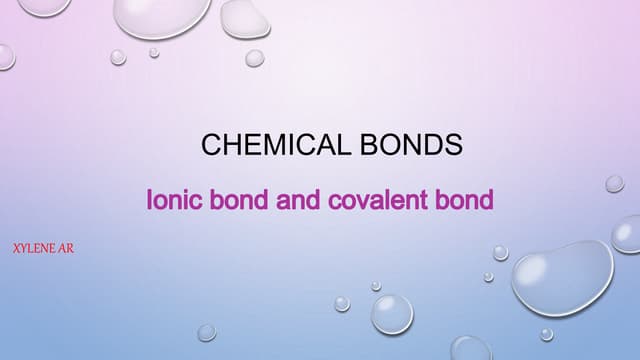 Formation of Ions | PPT