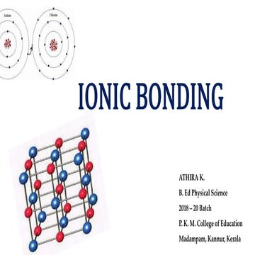 Ionic bonding | PPTX