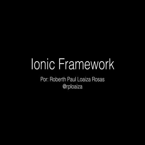 Ionic framework UTPL | PDF