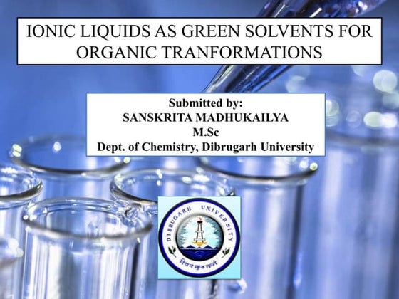 Solventless reaction in green chemistry | PPT
