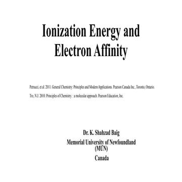 Ionization energy, 9(3) | PPT