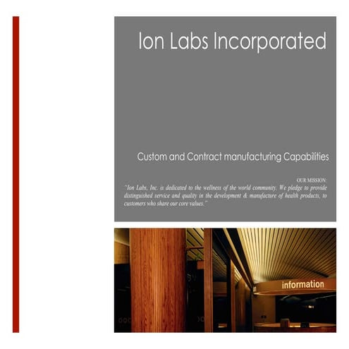 Neuland Contract Manufacturing Services | PDF