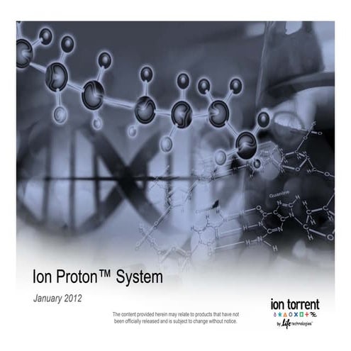 Ion Proton™ Sequencer - The Benchtop Genome Center | PPT