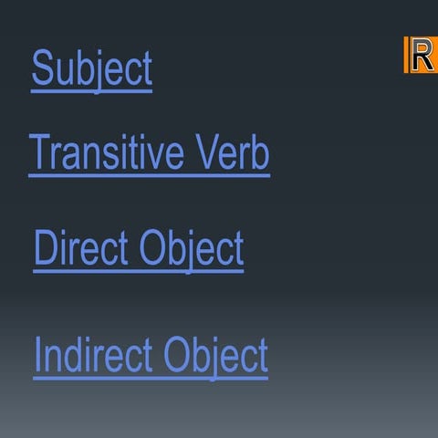 Transitive and intransitive verbs | PPT