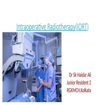 Intraoperative Radiotherapy: Principles, Techniques, and Clinical ...
