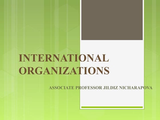 5. regional organizations | PPT