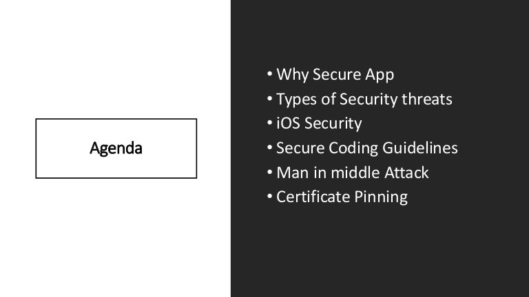Ios Security Secure Ios Guidelines Apple Ios Swift