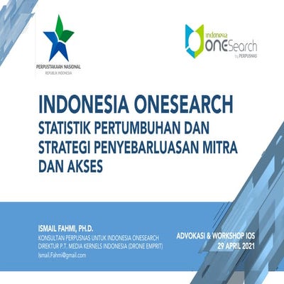 Indonesia OneSearch: Statistik dan Strategi Pengembangan | PDF