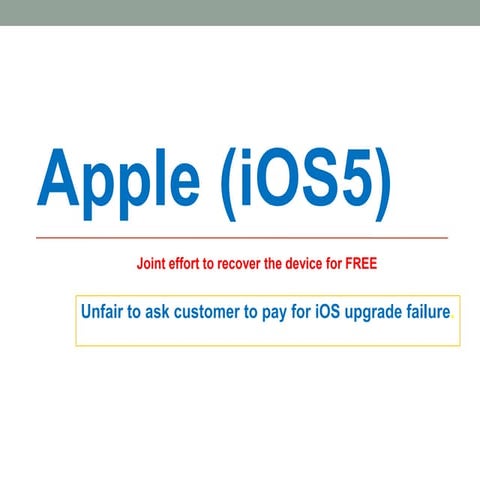 iOS5 upgrade mess | PPT