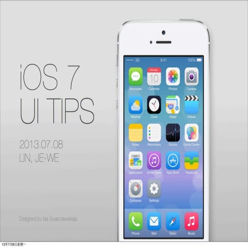iOS 7 UI tips | PPT