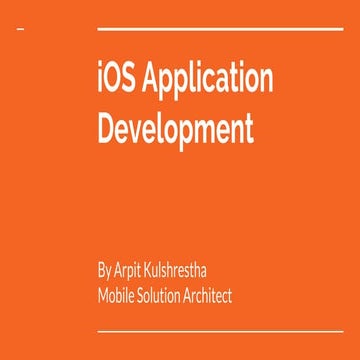Ios Application Development Pptx