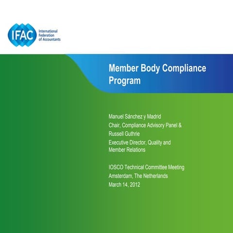 IFAC Member Body Compliance Program | PPT