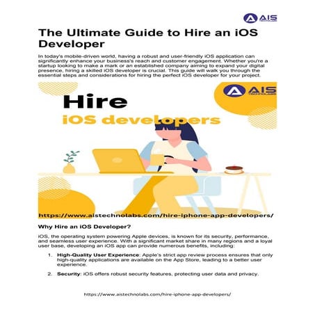 How to Hire an iOS Developer: Essential Tips and Strategies | PDF