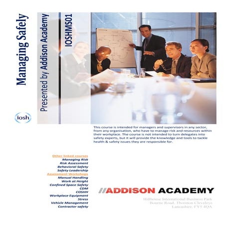 IOSH Managing Safely 2015 | PDF