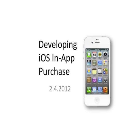 iOS In-App Purchase | PPTX