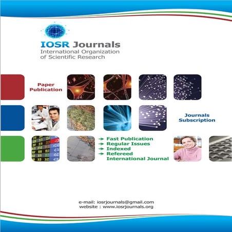 IOSR Journals | PDF | Desktop Publishing | Computer Software and Applications