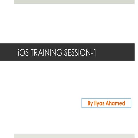 iOS Development Session1 | PPT