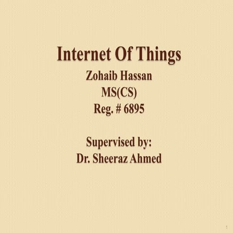 Internet of Things | PPTX