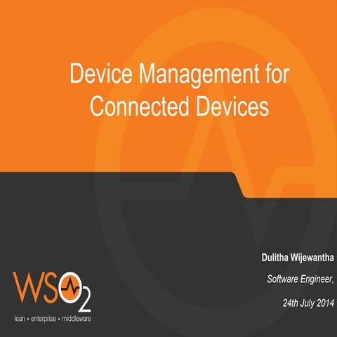 Device Management for Connected Devices | PDF