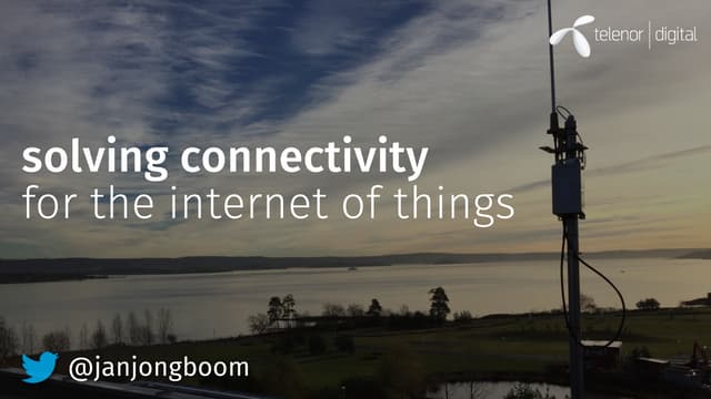 Solving Connectivity For The Internet Of Things Telenor Group
