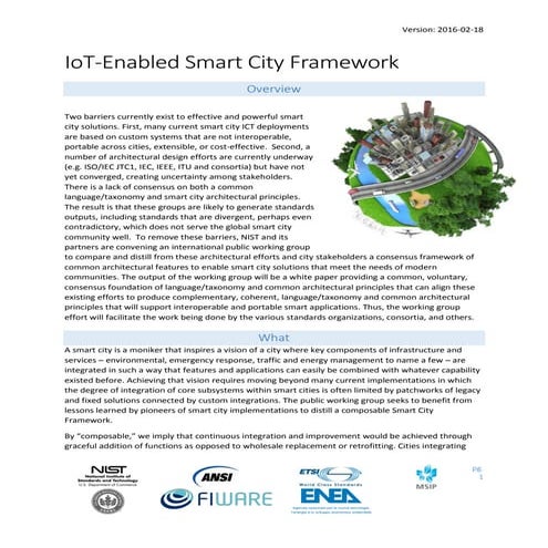 IoT-Enabled Smart City Framework | PDF