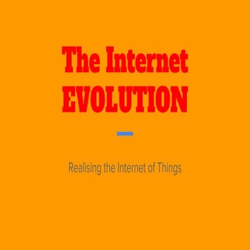 IoT - the internet evolution | PPT