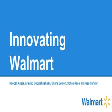 Iot walmart-case study | PDF