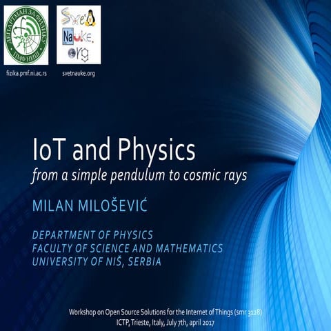 IoT and Physics - from a simple pendulum to cosmic rays | PDF