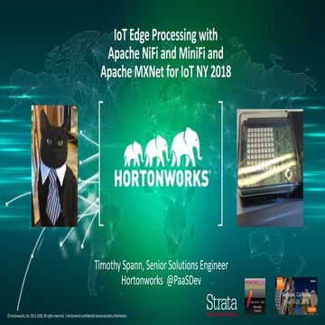 Iot Edge Processing With Apache Nifi And Minifi And Apache Mxnet For