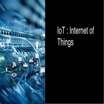 IoT Applications in indian industrial sector | PPT