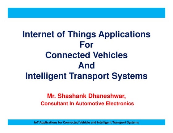 Smart Traffic Management System presentation | PPT