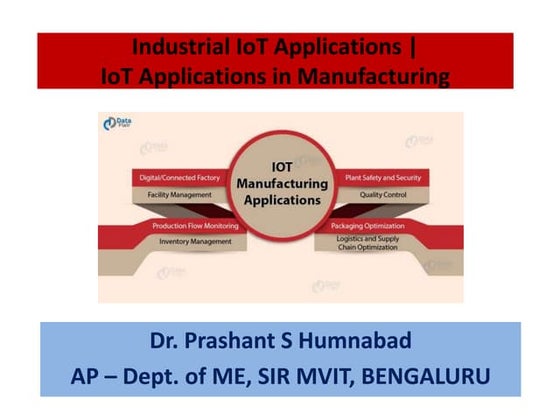 IoT Application in Manufacturing & Advantage , Disadvantage. | PPT