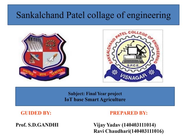 Smart Crop Protection and monitoring system for farmers | PPTX