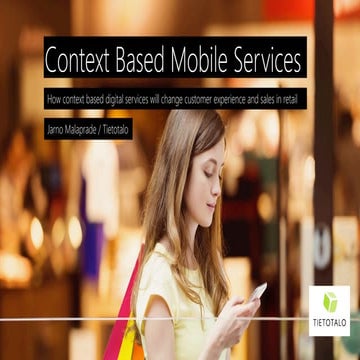Context Based Mobile Services | PDF