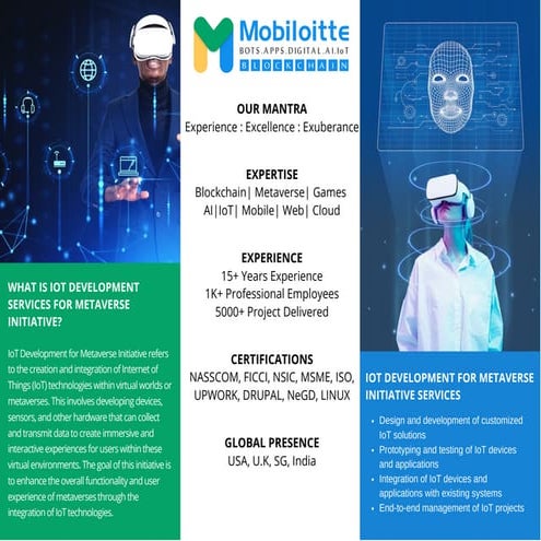 Integrating IoT Services and Solutions with Metaverse | PPT