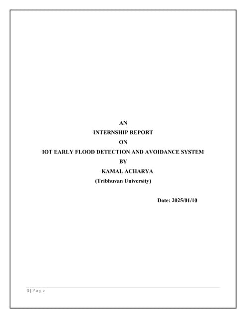 Water level monitoring system | PDF