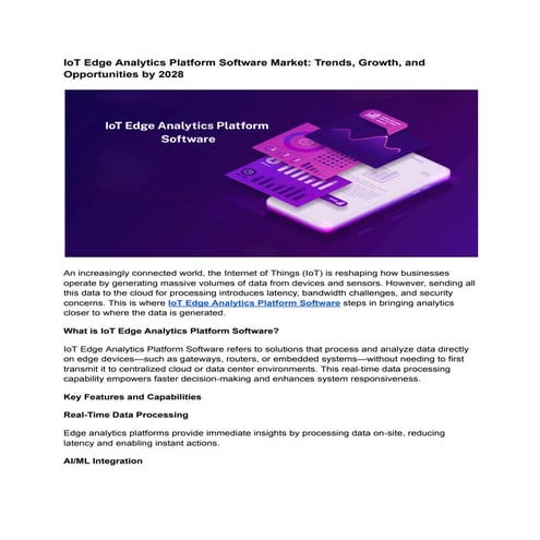 IoT Edge Analytics Platform Software Market_ Trends, Growth, and ...