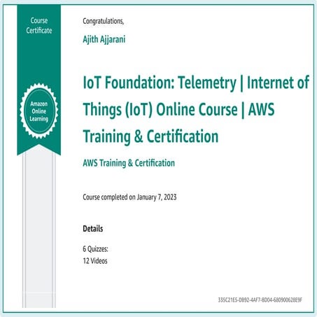 Iot Foundation Telemetrypdf