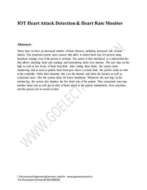 IRJET - Heart Rate Monitoring & Detection System | PDF