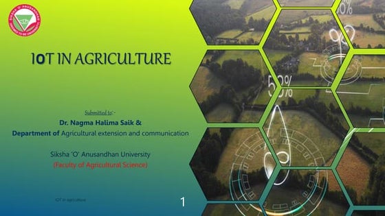 AI3021-IT in Agricultural system-syllabus.docx | Agriculture | Industries