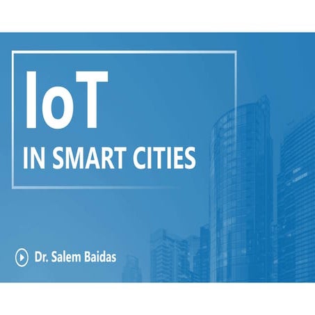IoT in Smart Cities | PDF