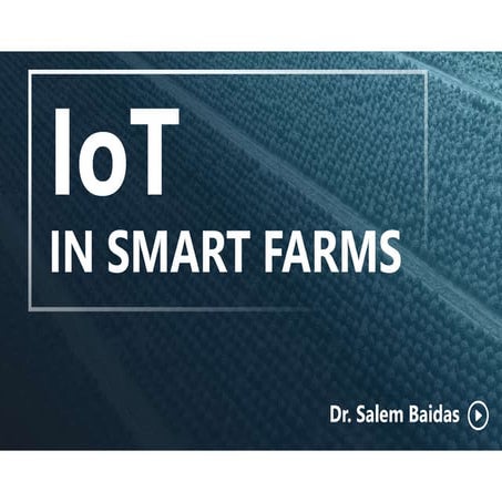 IoT in Smart Farms | PDF
