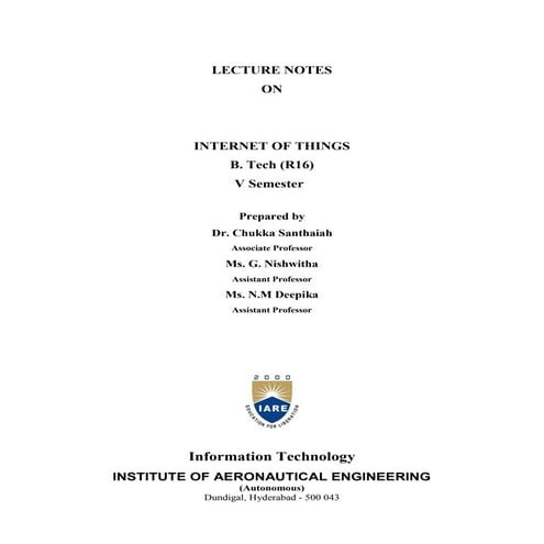 Iot Lecture Noteshyd Pdf Internet Of Things Internet