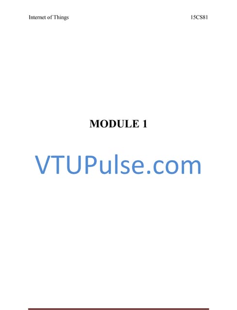 15CS81 Module1 IoT | PPT
