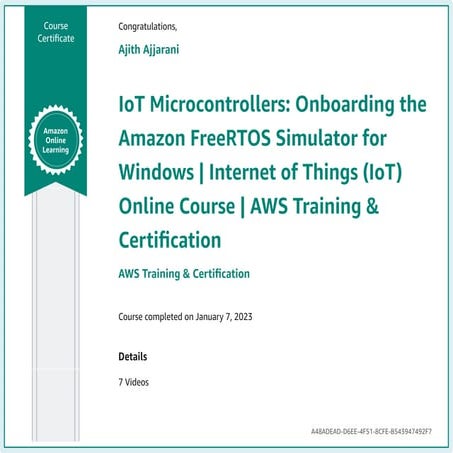IoT Microcontrollers Onboarding the Amazon FreeRTOS Simulator for Windows.pdf