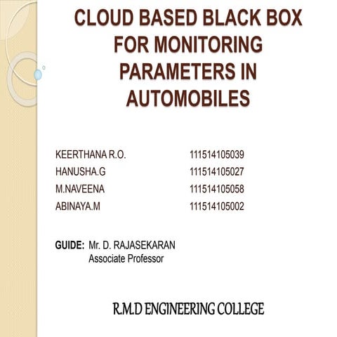 CAR BLACK BOX SYSTEM | PDF