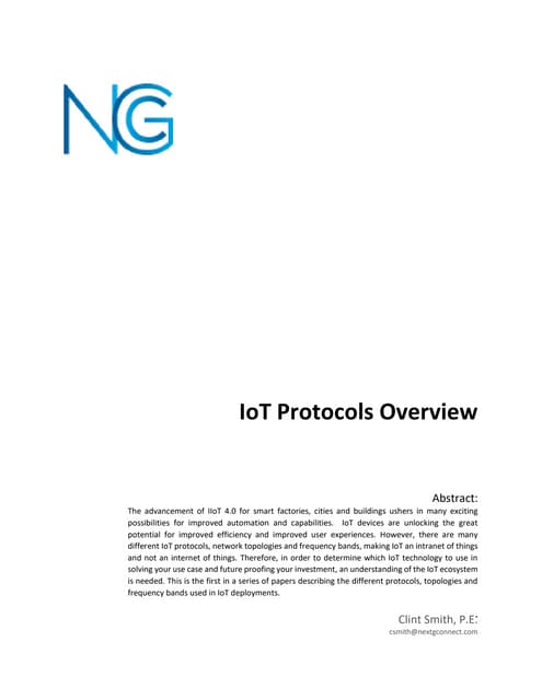 IoT Protocols | PPT