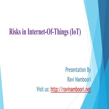 IoT Risks and Conclusion by Ravi namboori Equinix | PPTX