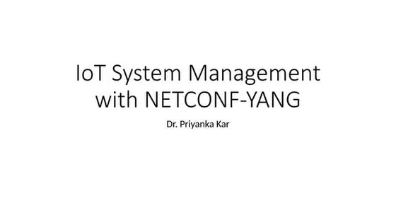 Io t system management with | PPT